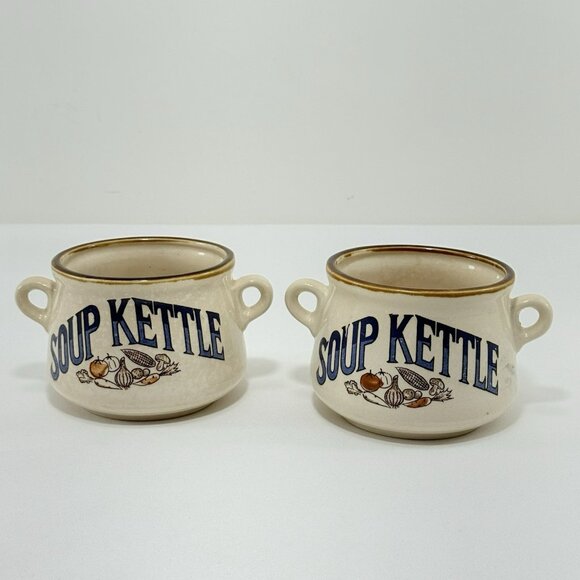 Unmarked | Dining | Vintage Soup Kettle Bowl Serving Mug Cup Set ...